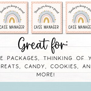 Social Worker Gift Printable Tag | Case Manager Appreciation | Social ...