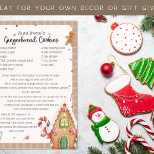 Gingerbread Cookies Recipes | Printable Gingerbread Cookie Recipe ...