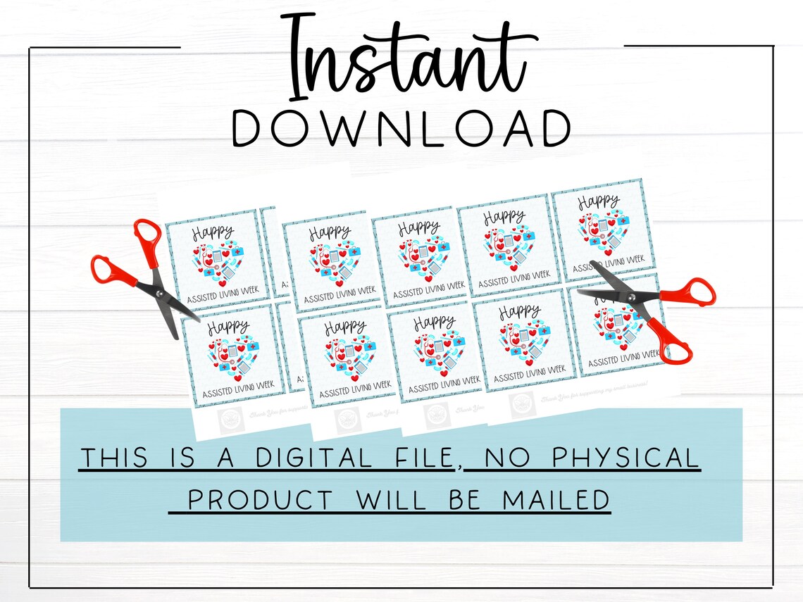 Assisted Living Week Printables Happy Assisted Living Week - Etsy