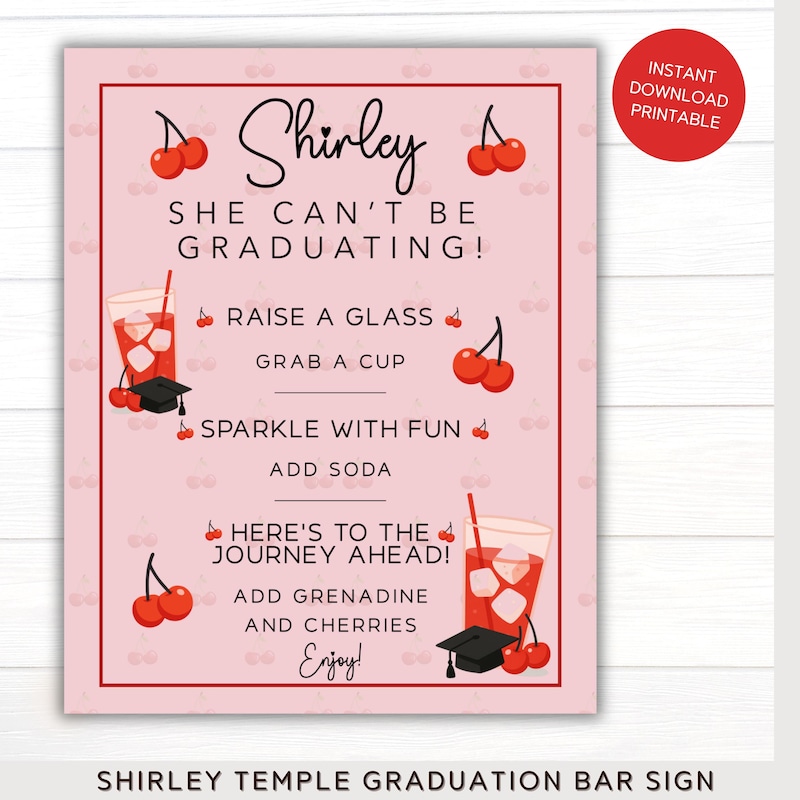 Shirley Temple Bar Sign - Etsy