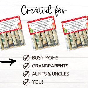 Christmas Money Holder | Money Holder Cards | Christmas Money Gift ...