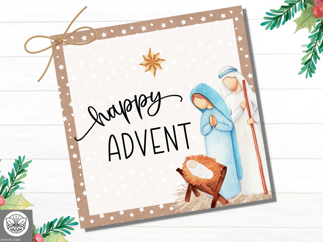 Advent Tags | Catholic Advent Printable | Advent Partner Gift Tags ...