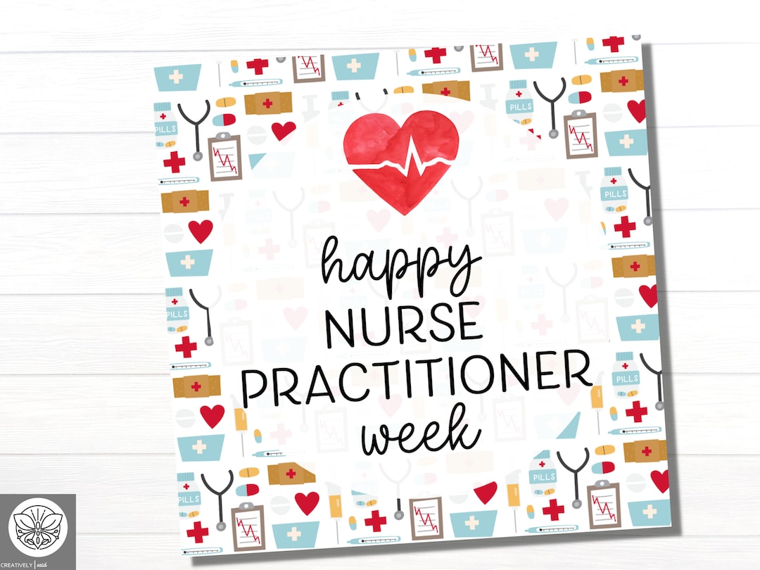 Nurse Practitioner Week Appreciation Gift Tag | Nurse Appreciation | Happy Nurse Practitioner ...