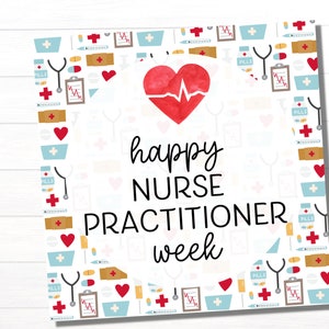 Nurse Practitioner Week Appreciation Gift Tag | Nurse Appreciation ...