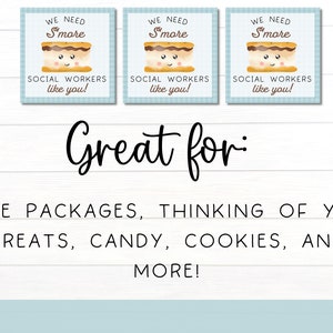Social Worker Gift Printable Tag | Counselor Appreciation | Social Work ...