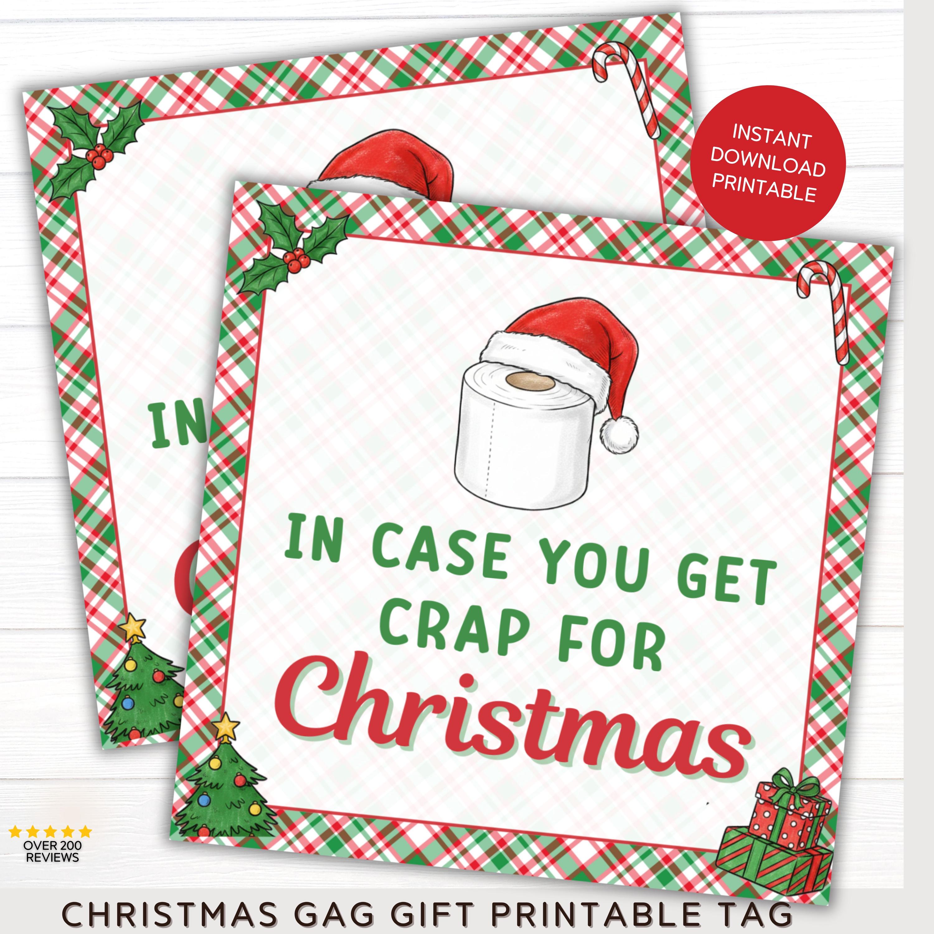 In Case You Get Crap for Christmas | Toilet Paper White Elephant Gag ...