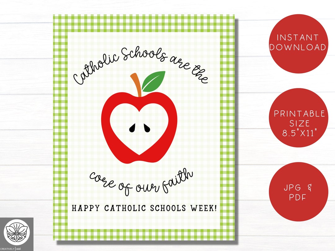 Catholic Schools Week Printable Gift Tags | Catholic Education ...