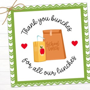 Lunch Lady Gift | National Hot Lunch Week Printable | Gifts for ...