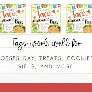 Happy Boss's Day Printables | Boss's Day Gift Tags | Gifts for Boss's ...
