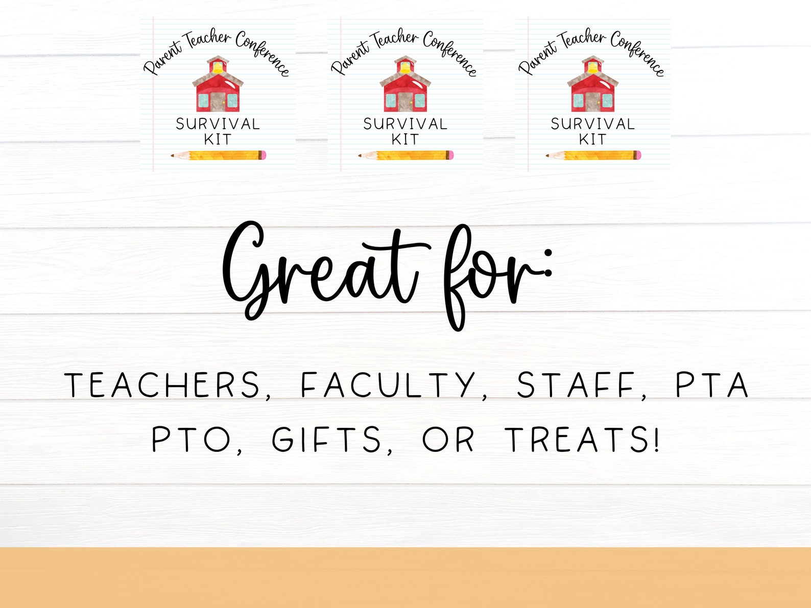 Parent Teacher Conference Survival Kit Tag | Teacher Appreciation Gift ...