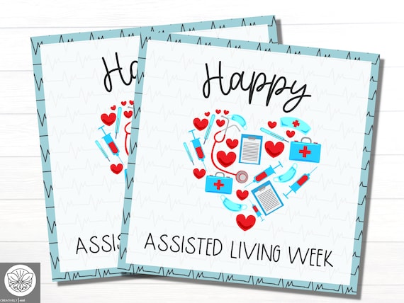 Assisted Living Week Printables Happy Assisted Living Week Etsy