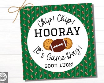 Football Chip Printable - Etsy
