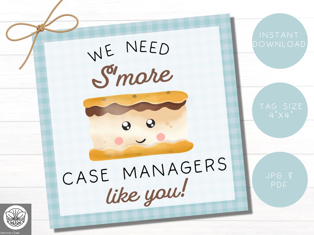 Social Worker Gift Printable Tag | Case Manager Appreciation | Social ...