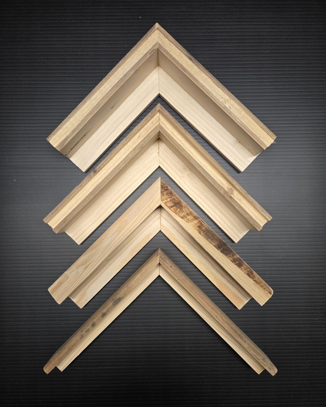 Reclaimed Wood Canvas Floating Frame for 1" Canvas, Handcrafted Wood ...