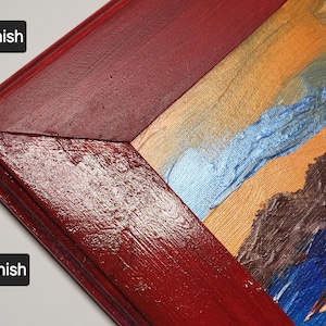 Broad Decorative Bevel Picture Frame, Made-to-order, Handmade, Solid ...