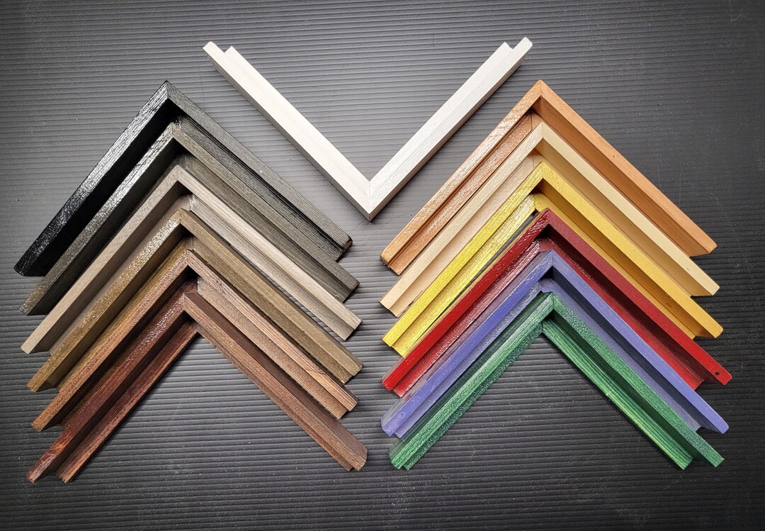1.5" or 3.8cm Canvas Depth Thin Border Canvas Floating Frame, Made-to ...