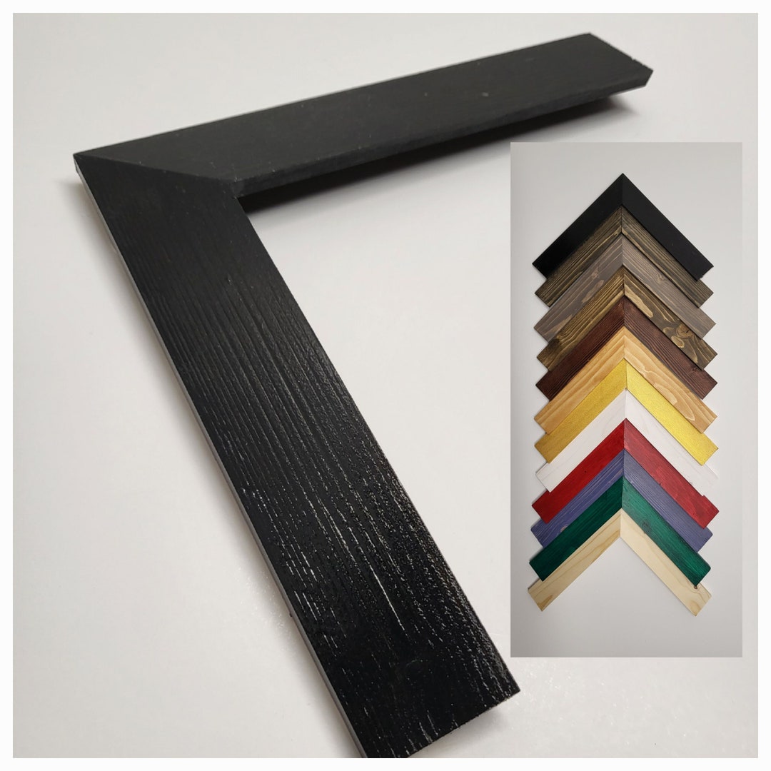 Rising Angle Picture Frame, Made-to-order, Handmade, Solid Wood, Rustic ...