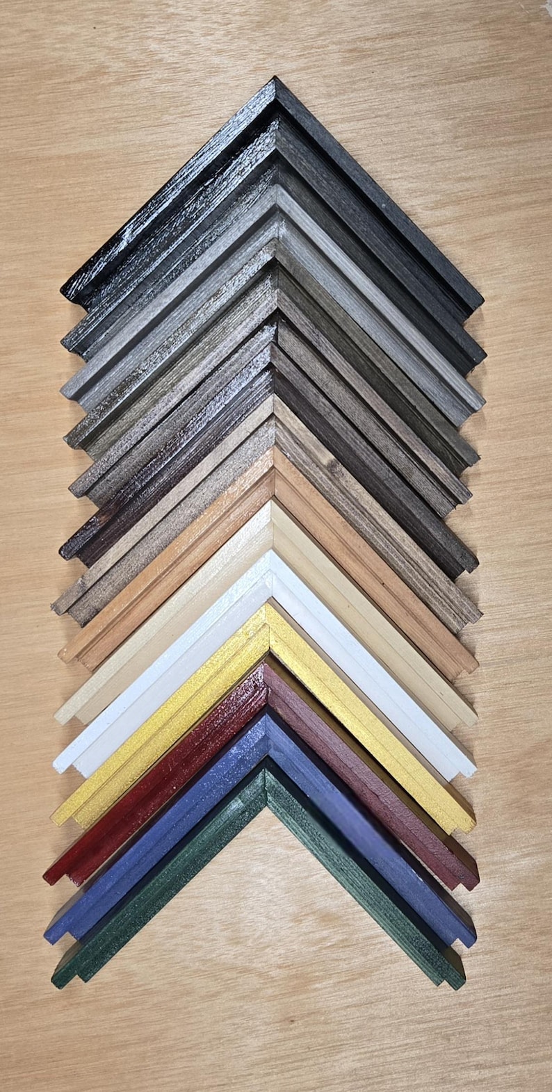Thin Border Canvas Floating Frame for 1.5" Canvas, Handpainted Floating ...