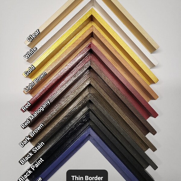 Thin Wood Frame - Etsy