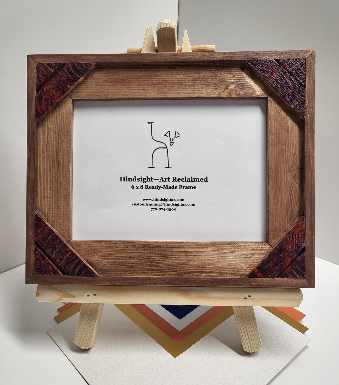 6 X 8, Painted Angle Picture Frame, Western and Primitive Design ...