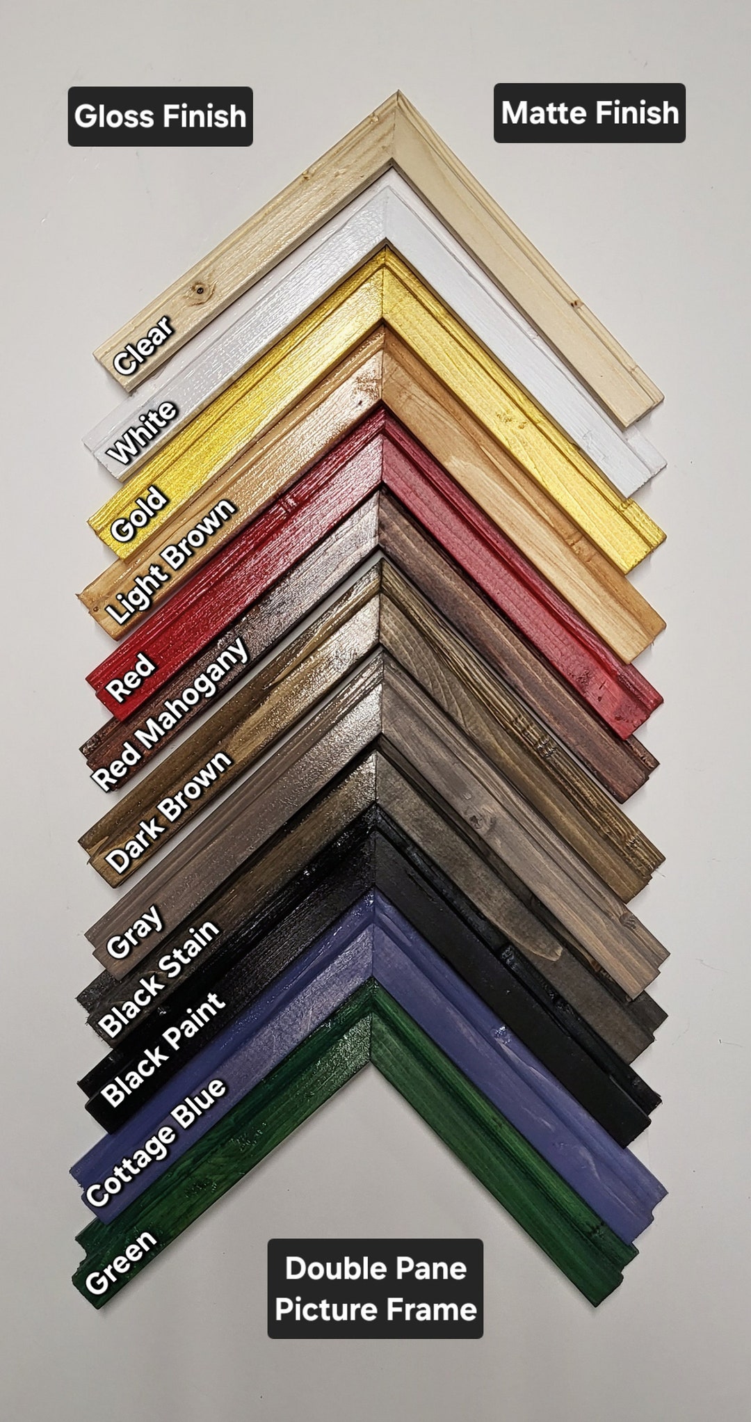 Made-to-order Double Pane Frame: Personalized Rustic Décor for Your ...