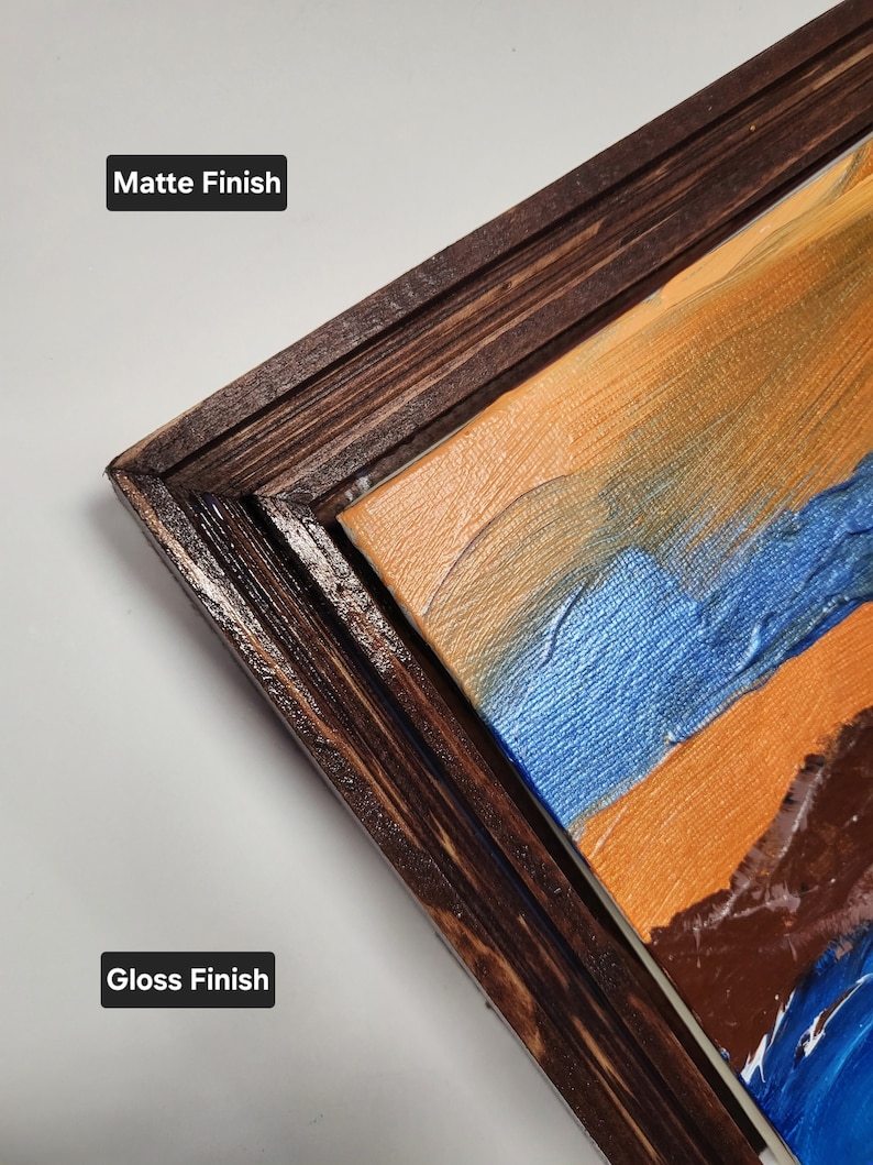Solid Wood Floating Canvas Frame: Custom Size, Choice of Finish - Etsy