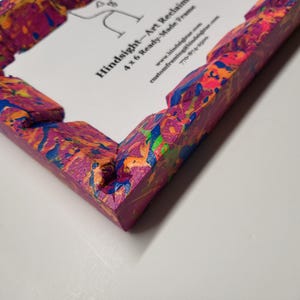 4 X 6, Blacklight Paint Picture Frame, Pop Art Design, Scrap Wood ...