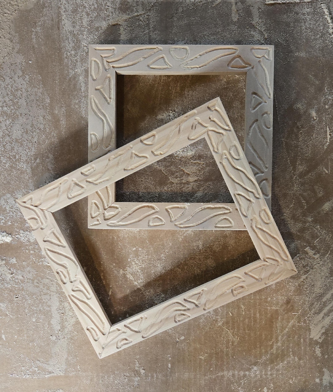 Swirly Wave Picture Frame - Custom-made, Rustic Elegance - Etsy