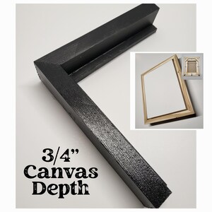 Thick Border Canvas Floating Frame for 3/4" Canvas , Made-to-order ...