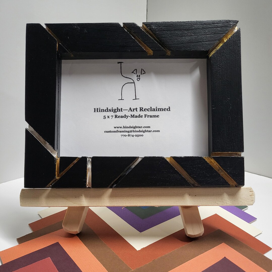 Kintsugi Art Deo Inspired Picture Frame, Solid Wood Handcrafted Construction -5x7 - Etsy