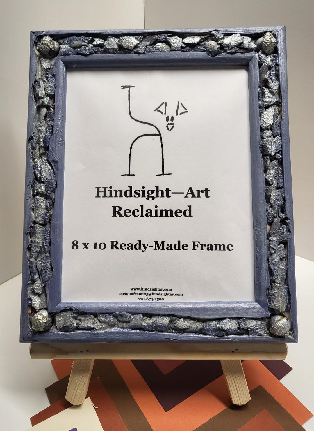 8 X 10, Frozen Forest Picture Frame, Metallic Design, Rustic Style ...