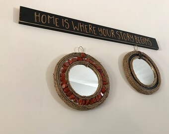 Rock Frame Mirror - Etsy
