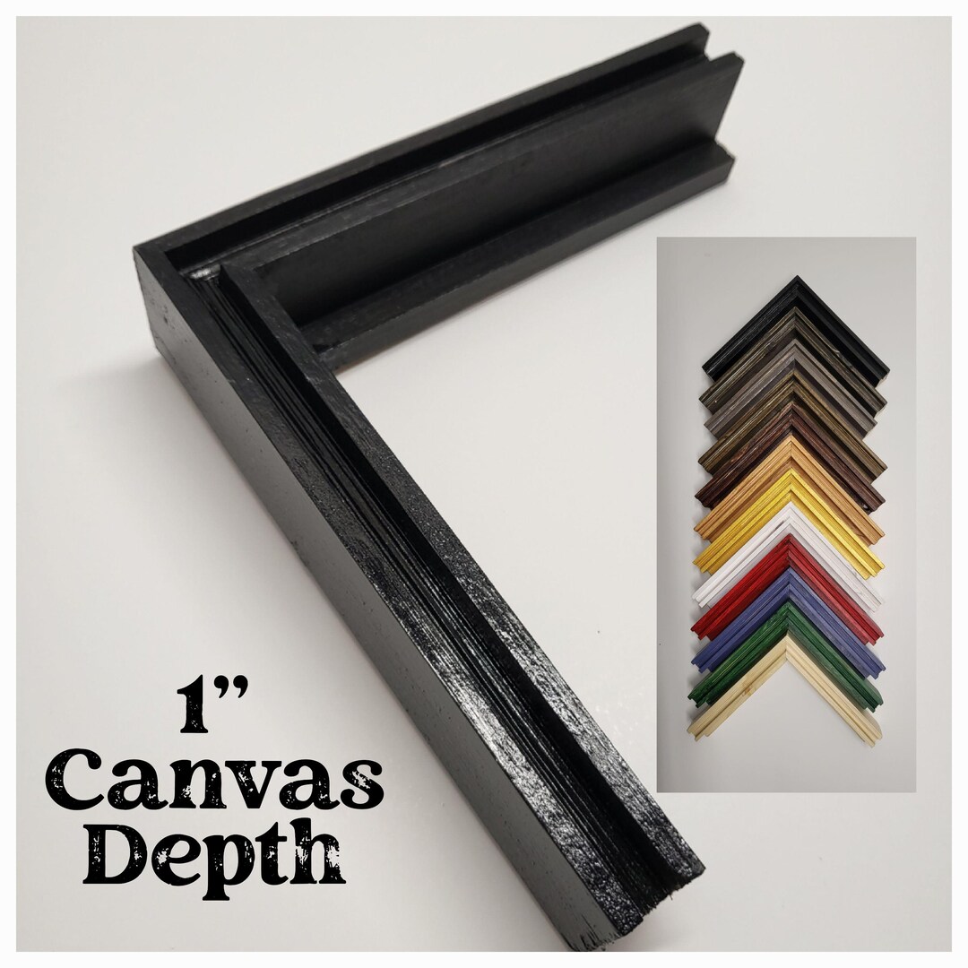 Thick Border Channel Canvas Floating Frame, Made-to-order Frame, Solid ...