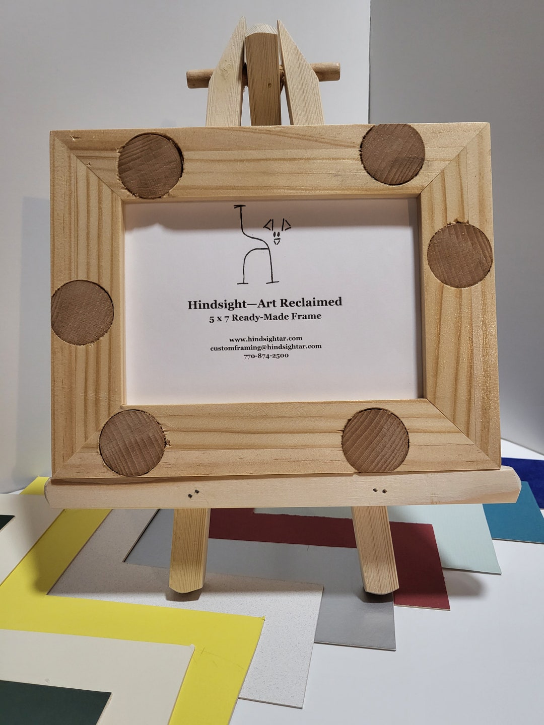 5 X 7, Polka Dot Picture Frame, Pine, Handmade, Scrap Wood - Etsy