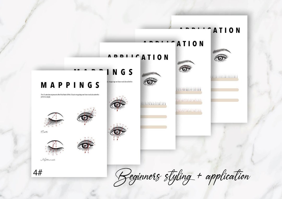 Lash Practice Sheets - Etsy
