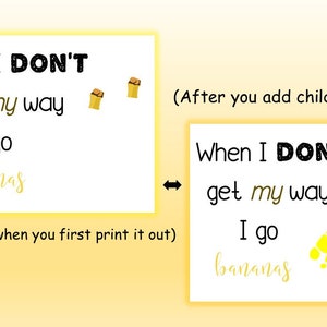 GO BANANAS Footprint Kids Craft / PRINTABLE / Keepsake Gift / Digital ...