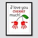 Love CHERRY Much Handprints / Crafts for Toddlers & Kids / Keepsake ...