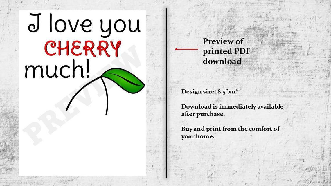 Love CHERRY Much Handprints / Crafts for Toddlers & Kids / Keepsake ...