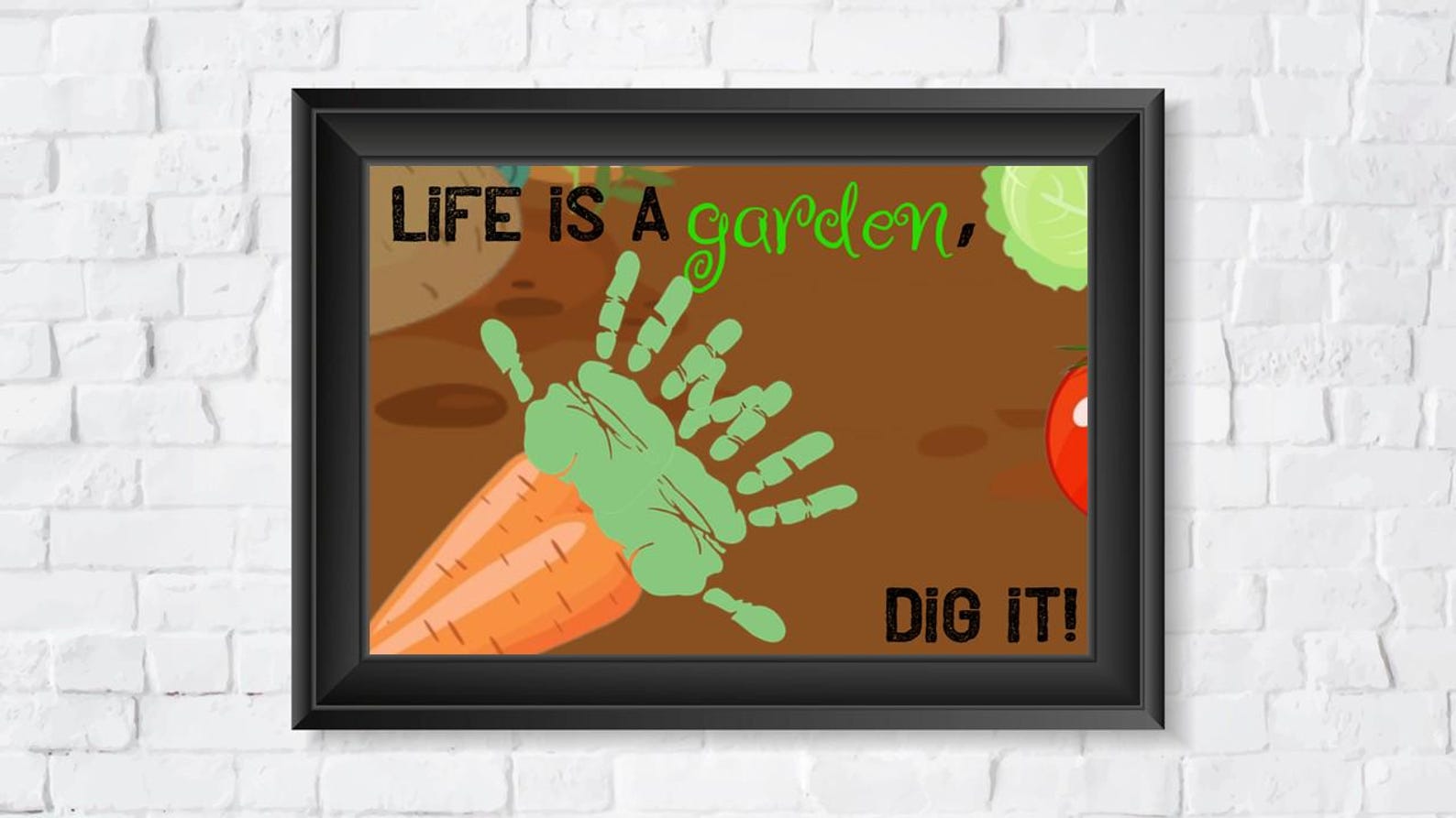 GARDEN Handprints / Crafts for Toddlers & Kids / Keepsake PRINTABLE ...