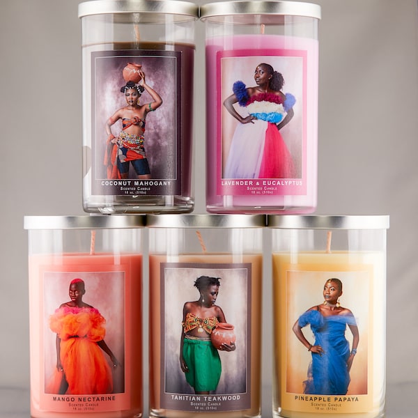 African Woman Candles - Etsy