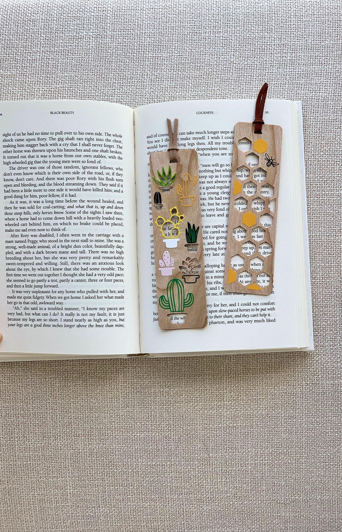 Wood Bookmark, Gift for Book Lovers, Cactus Bookmark, Succulent ...