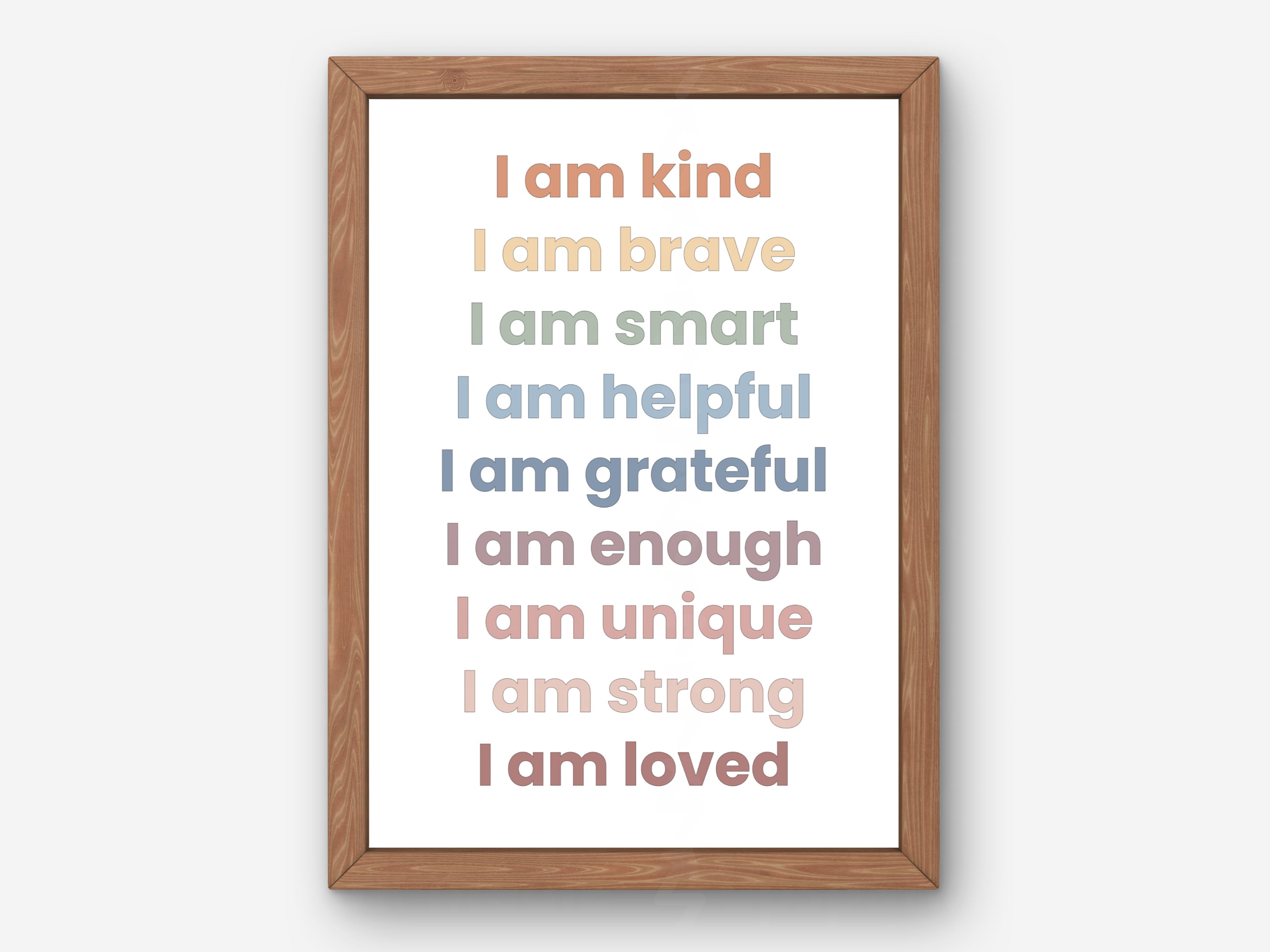 Affirmations Poster, Positive Affirmations for Kids, Classroom Poster ...