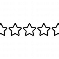 Star Rating Outline SVG, Star Rating PNG, Star Rating Printable, Star ...