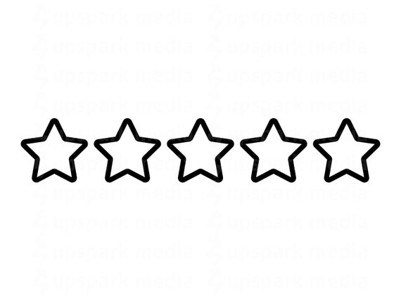 Star Rating Outline SVG Star Rating Outline PNG Star Rating - Etsy Hong ...