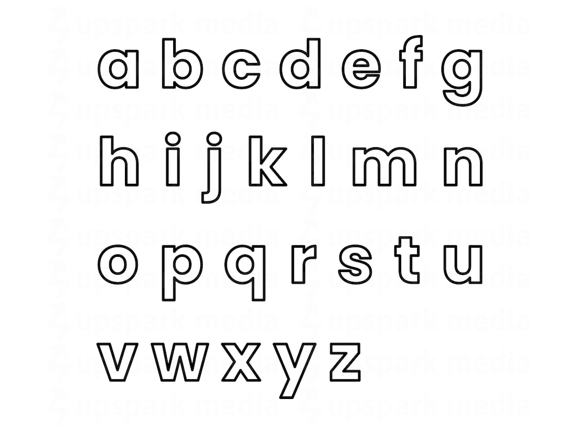 Lowercase Letters Printable, Alphabet Printable, Lowercase Letters PDF ...