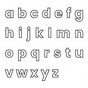 Lowercase Letters Printable, Alphabet Printable, Lowercase Letters PDF ...