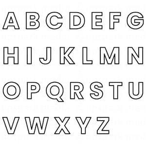 Uppercase Letters Printable, Alphabet Printable, Capital Letters ...