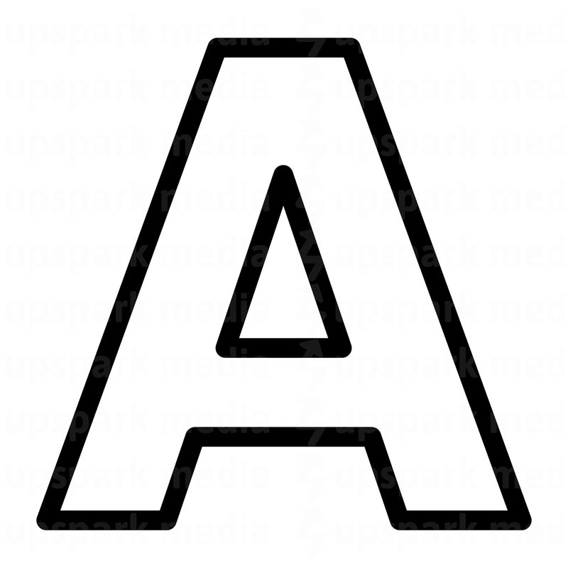 Printable Bubble Letters 5 In - Etsy