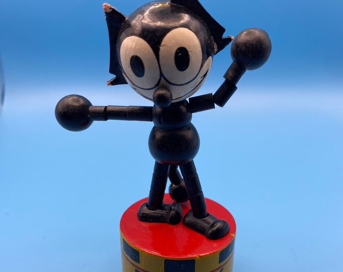 Vintage Felix the Cat Puppet Cartoon Cat Push Puppet - Etsy