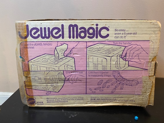 Vintage 1974 Mattel Jewel Magic Jewelry Beaded Neckla… - Gem